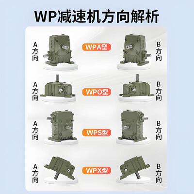 轮减速微器WPWDA12013515517WP系列蜗5型蜗蜗减速箱滚杆轮架减速