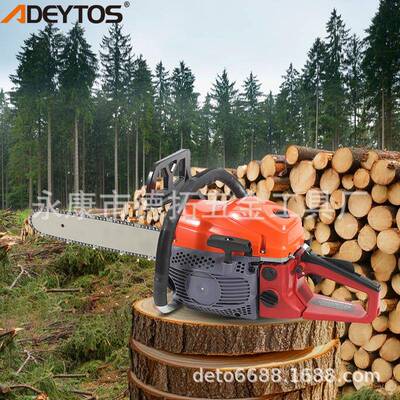 锯伐德拓15365新款通用汽油木锯大油全20寸家用型小木头切割锯链