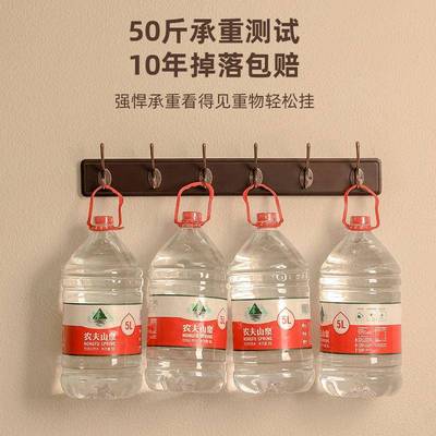 衣服挂入户玄门后进关门口实木衣帽J^挂DRB钩衣架墙上免壁挂打孔