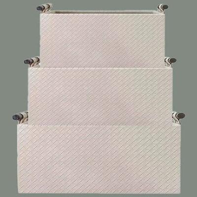 新中式质P皮质收纳板箱U储木物箱样HG11338房衣帽间装饰摆件饰品