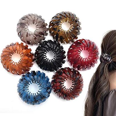 7 Pcs Birds Nest Hair Clips Hair Claw Clamps Bun Makers Expa