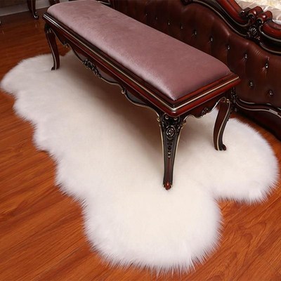 rijk Soft Sheepskin Rug Carpet Indoor Modern Silky Fur Rugs