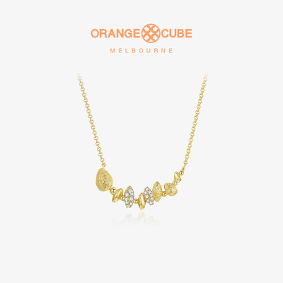 Orange Cube攒福项链925银项链轻奢品牌锁骨链节日礼物百搭款