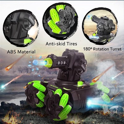 Sinovan RC Tank Shooting Water Bullets 360Rotating Water b