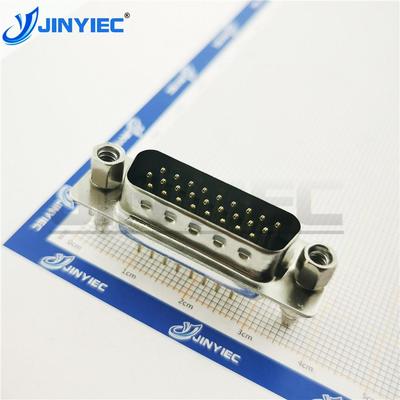 HDP26针铆鱼叉 公头 直脚 三排 叉锁螺丝黑 串口插座 RS232头COM