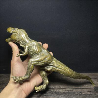 古杂玩项古藏老物董件收纯铜器工艺品精美复BUK古霸王龙恐龙家居