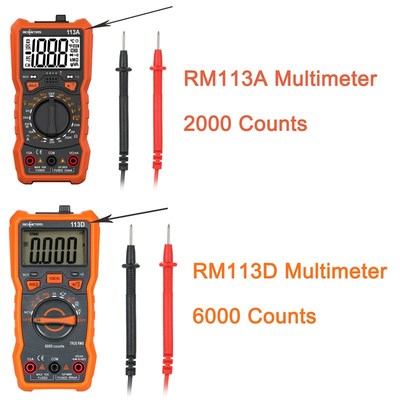 RICHMETERS Multimeter RM113D Multimetro Tester Digital Multi