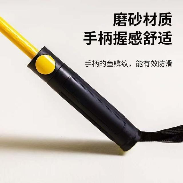 露俏高尔夫雨伞带防水套半自动开合车用直杆伞结实抗风黑胶防晒