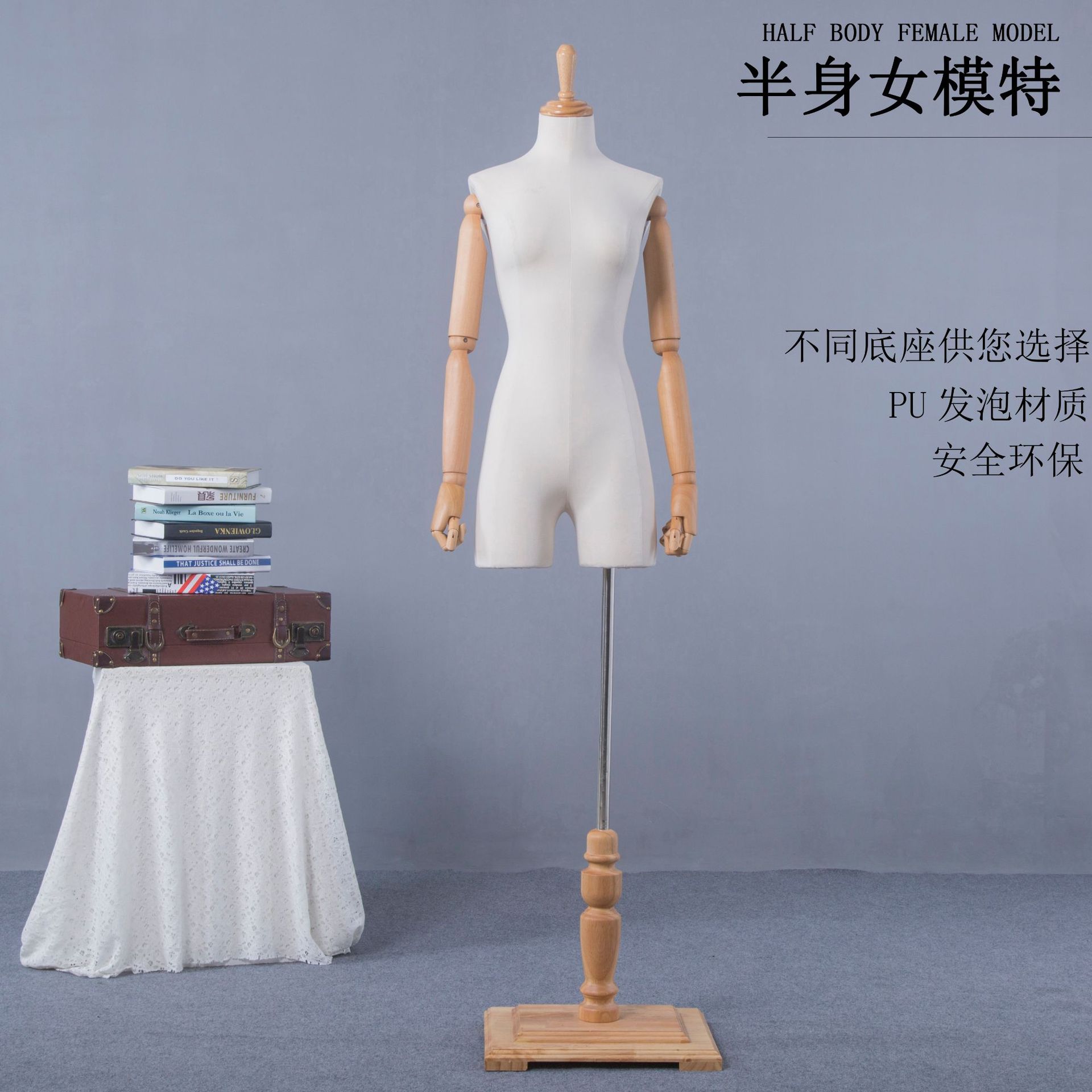 半身模特道具女款服装店半身模特道具女装橱窗展示人台人偶假人
