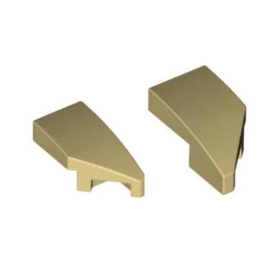 乐高/LEGO零配件 29119 6299935 29120 6299936 米色 1x2楔形弧面