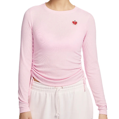 NIKE耐克女子AS W NSW RIB LS MD CRP针织运动长T恤HV8728-663