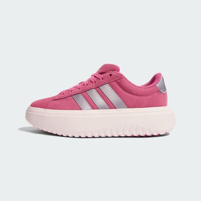 adidas阿迪达斯女子GRAND COURT网球运动鞋厚底休闲鞋KI5138