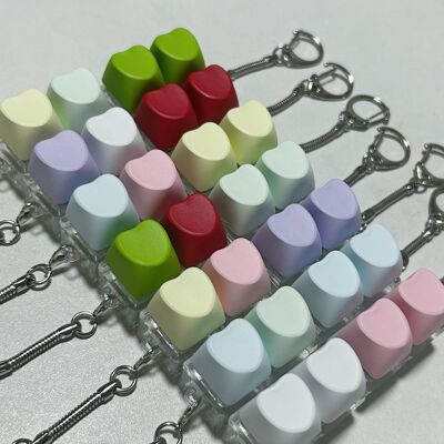 爆款爱心试轴器按键解压玩具钥匙