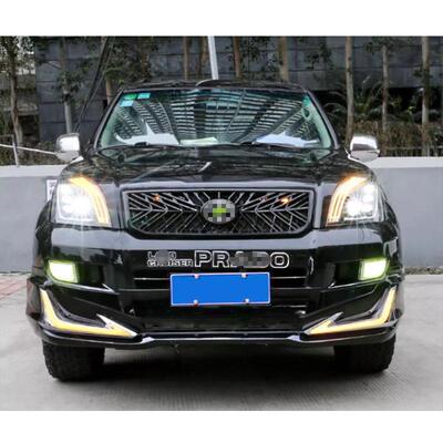 适用03-09老款普拉多霸道LC120TRD中网改装FJ120黑武士TRD中网