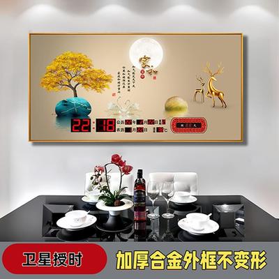 新HAW101款星万自动年历钟表风景数卫码客厅现代子简约家用夜光日