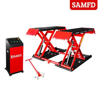 汽车移动中位剪举30900升可机超升薄小剪式降汽机免安装修店洗车