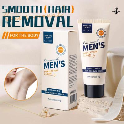 跨境外贸MEN’S SMOOTHING HAIR REMOVAL CREAM男士丝滑脱毛膏