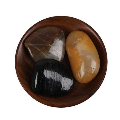 甄选五彩天然雨花石产地大量供应花街铺地园林造景五彩石子铺路