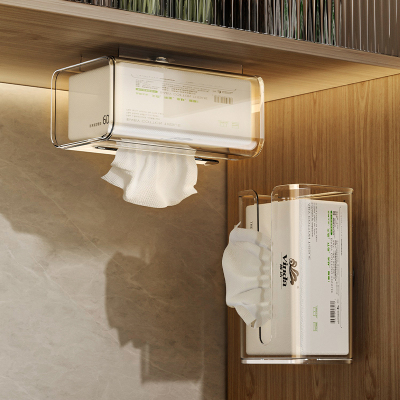 速发吸盘纸巾盒所用卫生间抽纸盒家挂厕倒纸置物架壁挂式洗脸巾收
