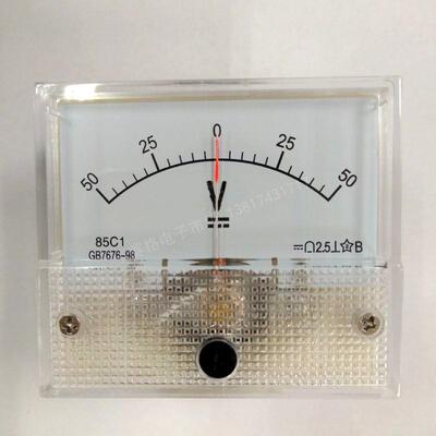 85C1正负100V&plusmn;50v正负+-15v30v指针双向电压5V表面板10V仪