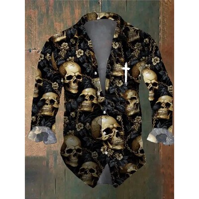 3D printed slim fit long sleeved shirt3D数码印花修身长袖衬衫