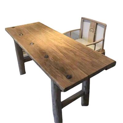 老榆木门板旧VSS木头复古怀风化木旧老门板茶桌茶吧板台板台实木