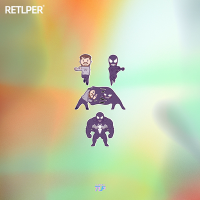 TLP反光车贴蜘蛛毒液Venom寄主