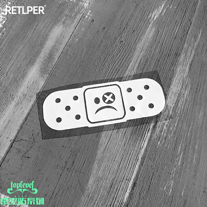 TLP镂空车贴 受伤了创可贴补丁遮划痕摩托车装饰贴