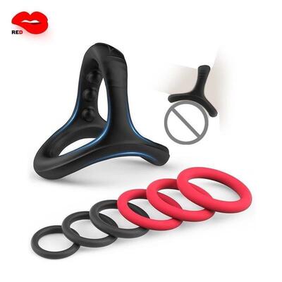 Silicone Cock Penis Rings with Enlargers Erection Enhancing