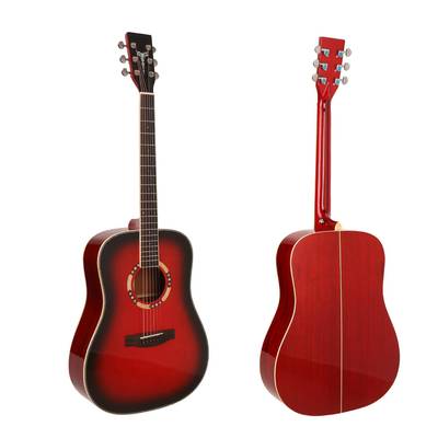 4板1AS1寸圆桶民谣端专业正高吉他实木云杉面琴高亮光guitar热卖