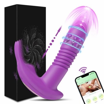 Bluetooth Vibrator for Women APP Rotating Telescopic Dildo
