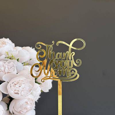 跨境ins风母亲节蛋糕装饰蛋糕插牌母亲节妈妈生日亚克力蛋糕装饰