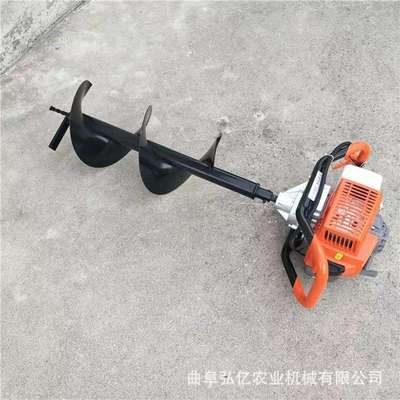 小型手提汽油挖坑机山地丘陵果树施肥螺旋钻坑机工程埋桩钻眼机