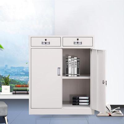 二斗矮柜铁皮柜办公室件柜带锁抽屉车间具柜ULT资工中料柜子文储