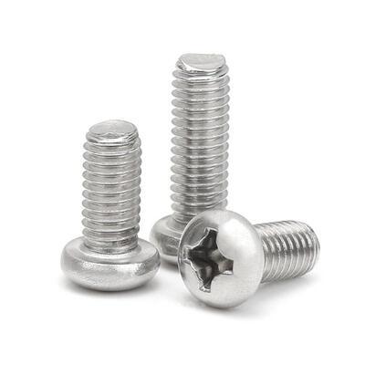 PM8006*140丝厂十字盘头螺钉圆头螺螺丝牙螺丝元头螺栓浩业螺丝机