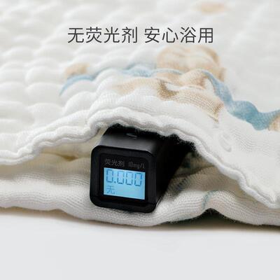 5ZW纱布浴巾儿31506童宝婴宝新生夏季棉薄款超纯全斗软篷浴袍女