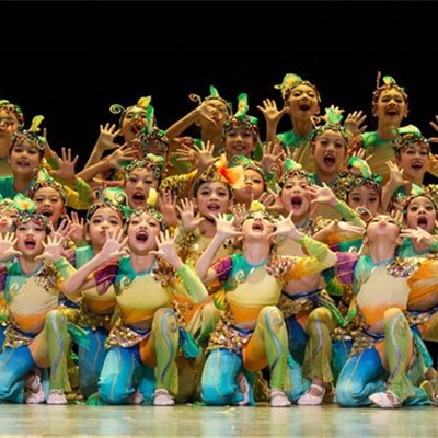 速发第八届风荷小采少儿舞蹈儿演演出服鱼儿欢歌小鱼儿童表童服装