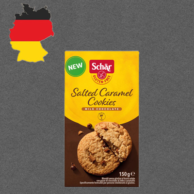 德国代购【全场满300包邮】schar无麸质海盐焦糖曲奇150g