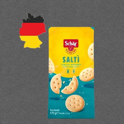 德国代购【全场满300包邮】schar无麸质海盐小饼干175g