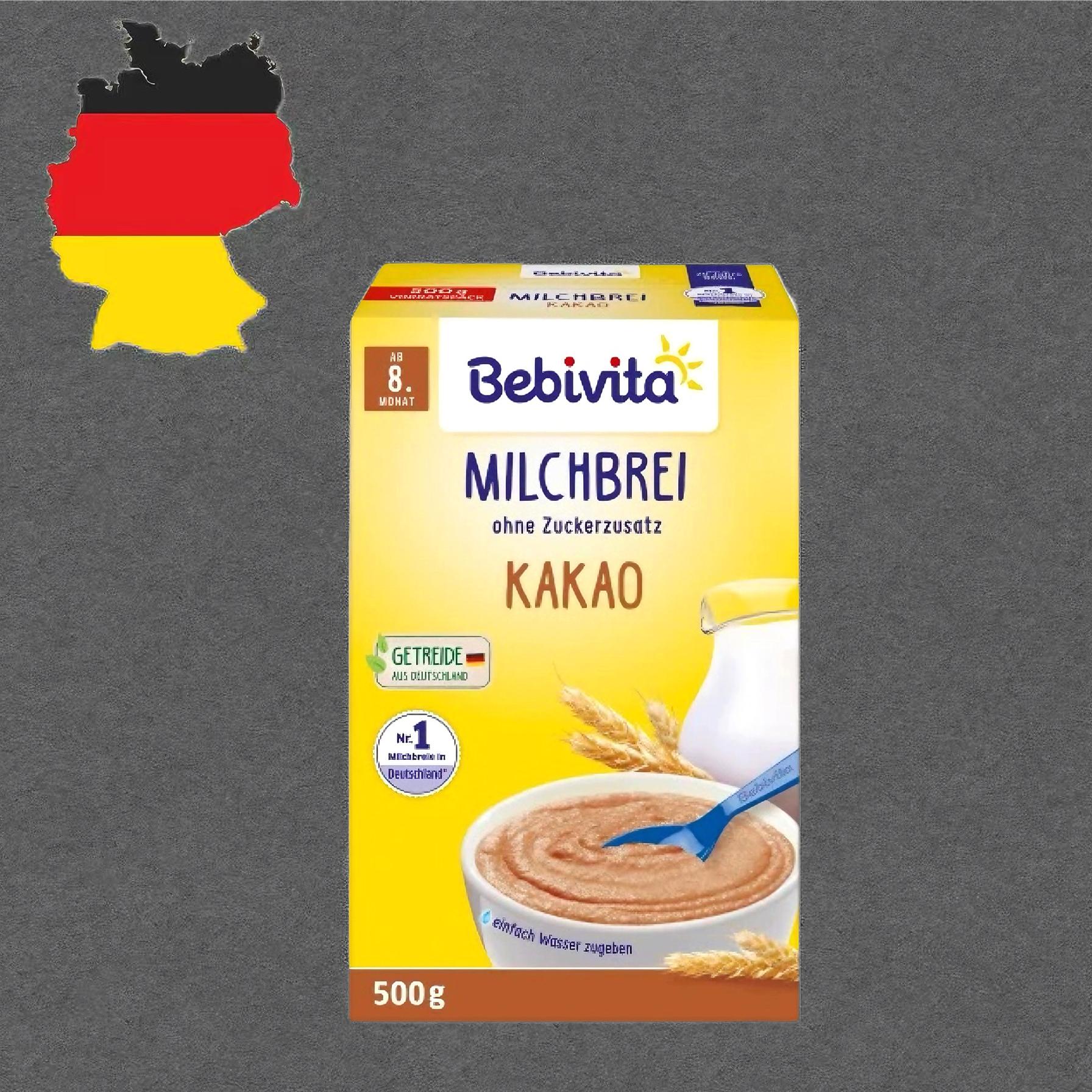 德国代购【全场满300包邮】bebivita6个月+可可奶糊500g