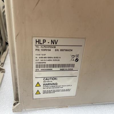 议~海利普变频器HLPNV07D543B七台7.5kw
