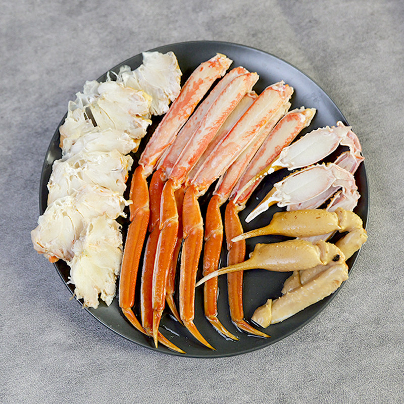 拓食俄罗斯进口熟冻雪蟹拼盘松叶蟹海鲜水产礼盒套装400g/盒