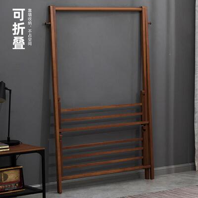 挂衣架卧室CNU落地衣架室内家物用房间衣服置帽网子红简易门口竹