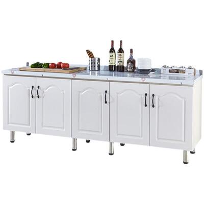 橱柜装简易厨房农村家用不锈钢碗柜灶台出柜租房整组F96685J8体厨