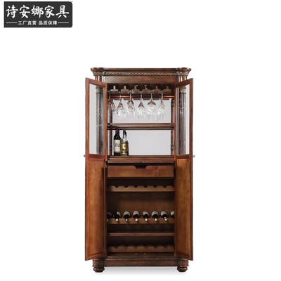 意大利翡冷翠列酒系柜柜欧TPL式实木双屋门酒法式多功能酒柜全家