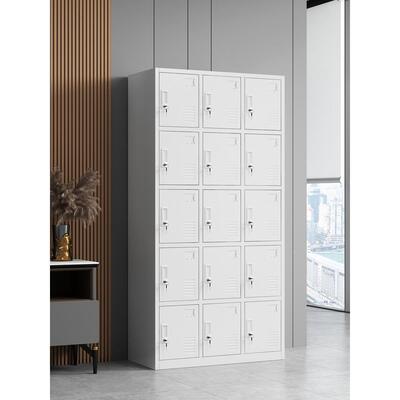 员更衣柜工铁皮柜带锁换储物柜钢制六门九门存包柜室985健浴身房