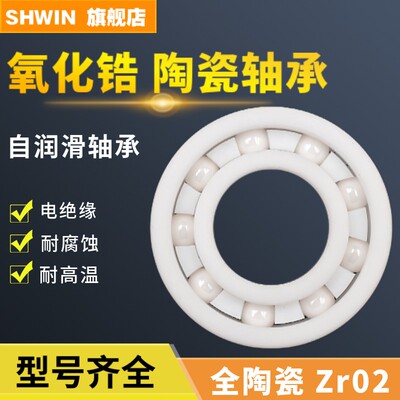 SHWNI氧化锆陶瓷轴承 6300 6301 6302 6303 6304 6305 6306 CE