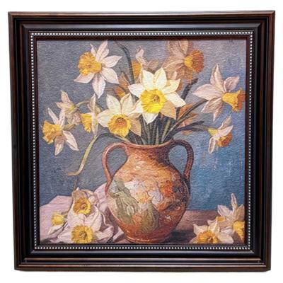 砂岩欧框花卉装饰画覆古文艺高级感卧室餐厅壁画D006装饰画5050