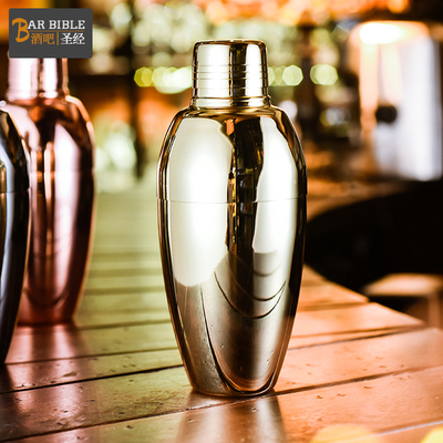 中式BIRDY Shaker不锈钢调酒器三段雪克壶摇酒Y壶调酒壶酒具