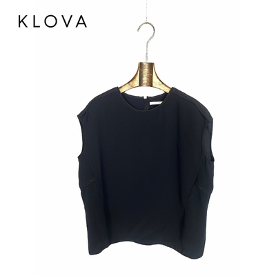 柯罗芭夏季专柜同款藏蓝色廓形休闲T恤  TW7849(GUN)A ￥2390